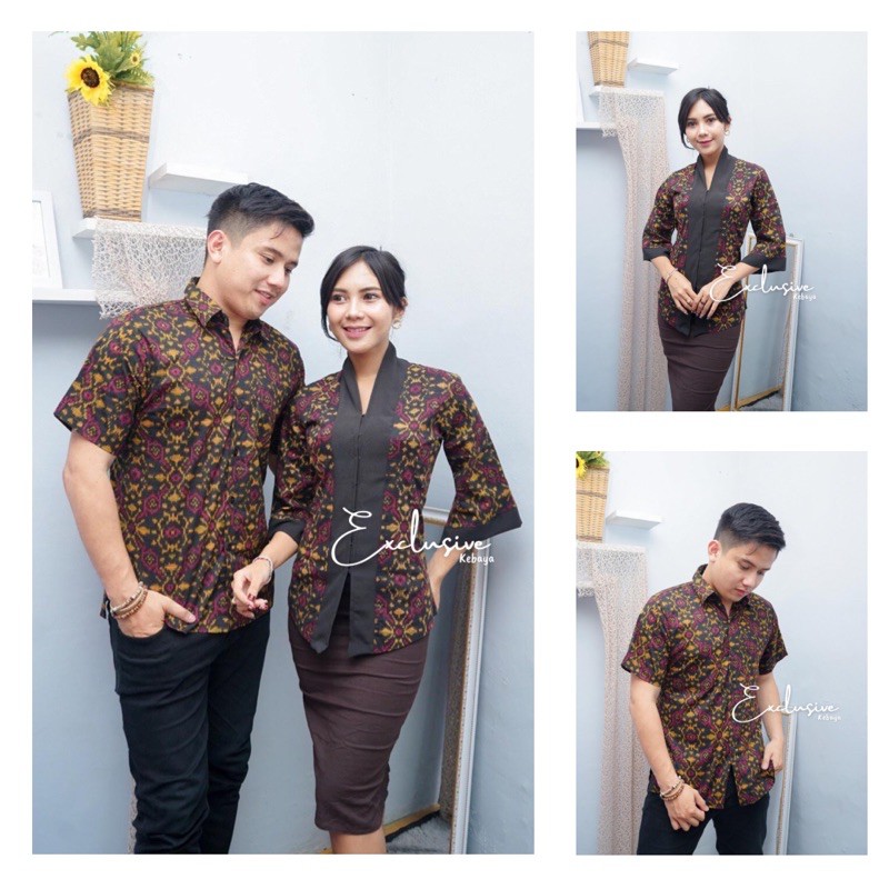 Jual Baju endek bali | oneset Kebaya endek | atasan pria dan wanita ...