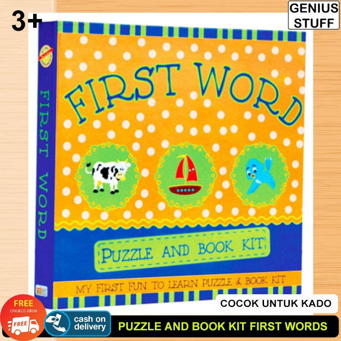 Jual First Words Puzzle And Book Kit (My First Fun to Learn Puzzle ...