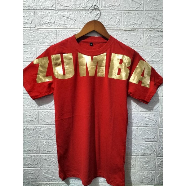 Jual Kaos Zumba Sablon Gold Besar | 10 Pilihan Warna Kaos | Shopee ...