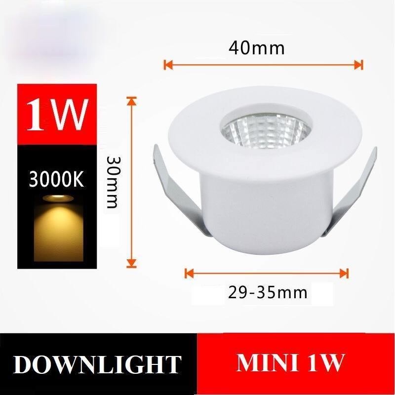 Jual [MB] Lampu downlight mini led 1w / spot light plafon spotlight ...