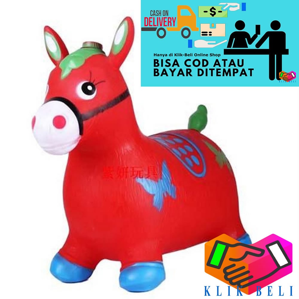 Jual Kuda Kudaan Karet Mainan Anak Tunggang Jumping Animal Music LED | Shopee Indonesia