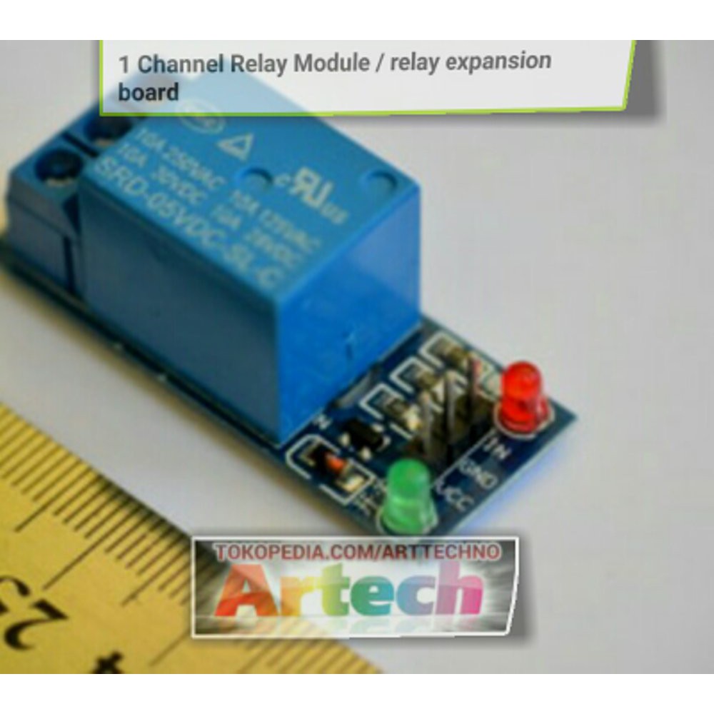 Jual Relay 1 Channel 5V Volt DC output 250VAC 30VDC 10A module opto ...