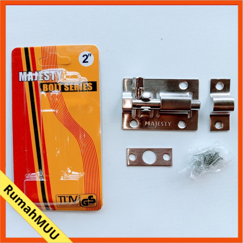 Jual Grendel Selot Pintu Rumah 2 Inch Majesty Selot Kunci Jendela Slot ...