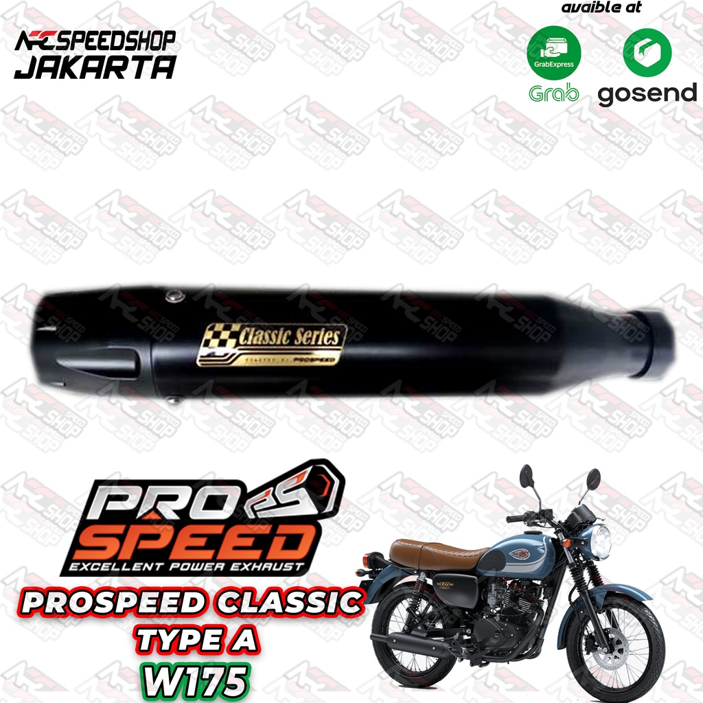 Jual knalpot Prospeed Classic Series TYPE A slip on Kawasaki W175 ...