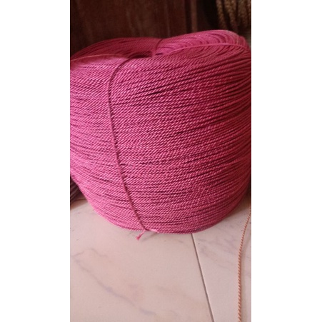 Jual per 1/2kg tali tambang rapia 3mm - 4mm rafia warna tali ulir tali ...