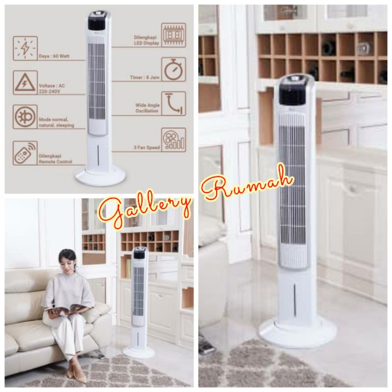 Jual Kipas Angin Lantai Standing, Minimalis, Low Watt, Modern, LED ...