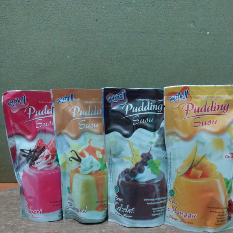Jual Nutrijell Pudding susu 1 pouch 1 rasa | Shopee Indonesia