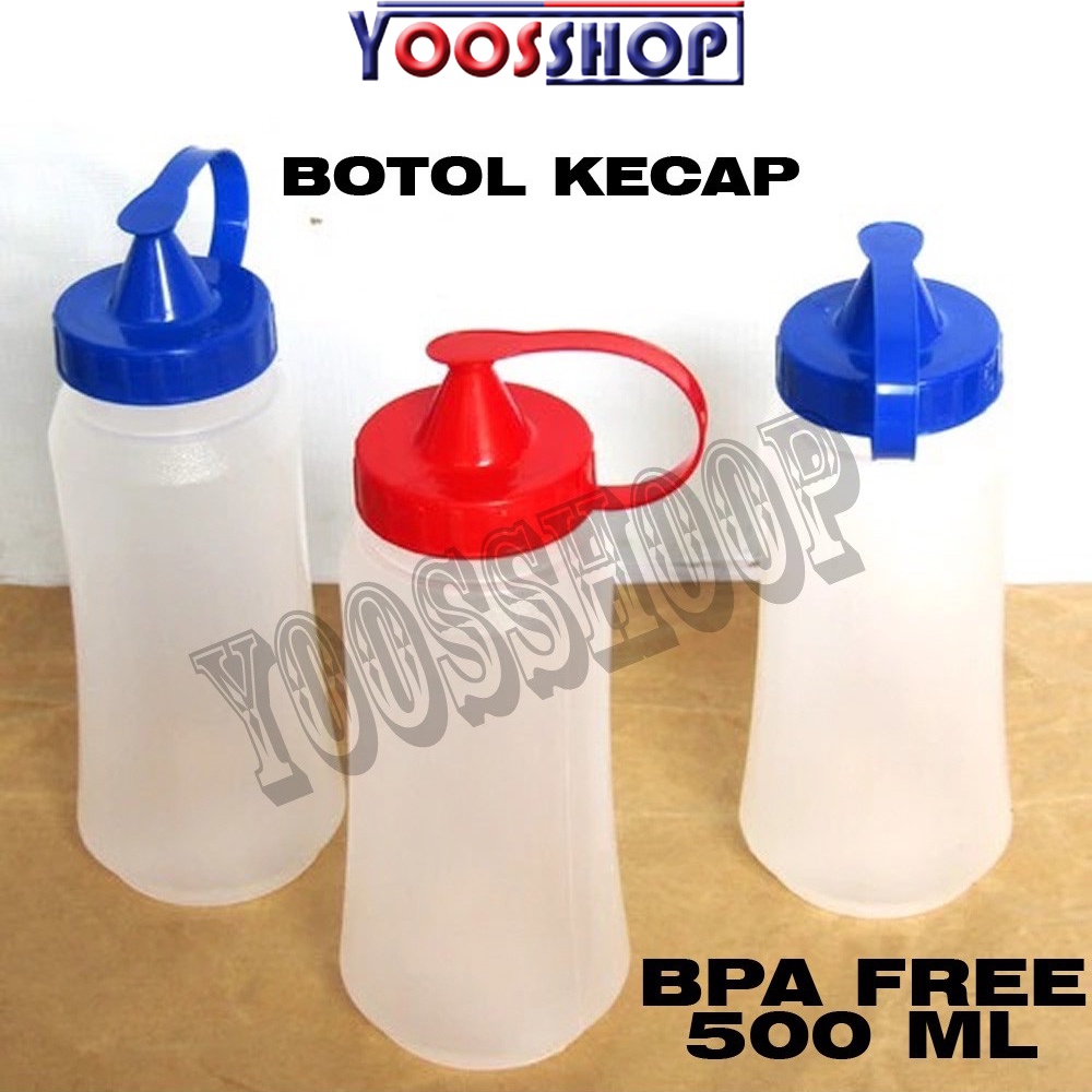 Jual Botol Minyak botol Saus botol Saos botol Kecap 500 ML | Shopee ...