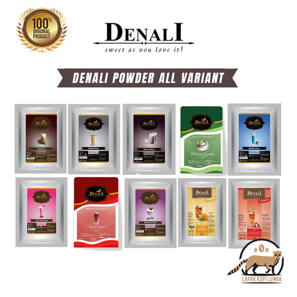 Jual Denali Powder All Variant - Red Velvet, Matcha, Cocoa Signature ...