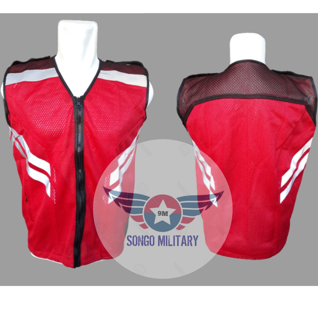 Jual Rompi K3 Safety Rompi Proyek Warna Merah | Shopee Indonesia