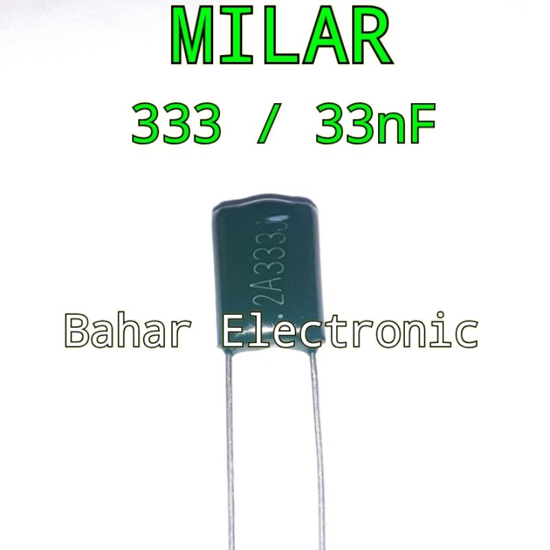Jual Kapasitor Milar 333 33nF 100V Harga Per 4 Biji | Shopee Indonesia