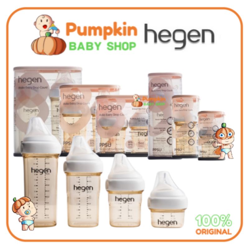 Jual Hegen Feeding Bottle PPSU - Botol Susu Bayi Hegen All Varian 150ml - 240ml & 330ml | Shopee ...