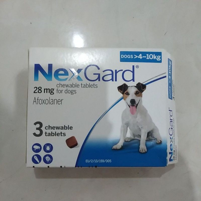 Jual Nexgard Tablets for Dog 4-10KG (Harga Per Butir) | Shopee Indonesia