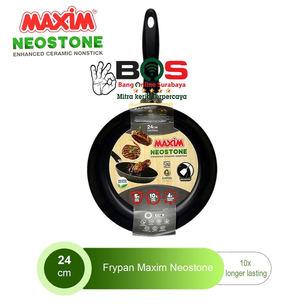 Jual Maxim Neostone Maxim Frypan 24 CM Teflon Frypan Ceramic Coating ...