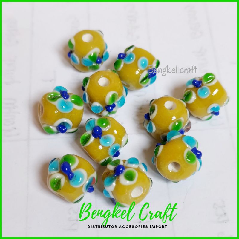 Jual Manik-Manik Crystal Ceko murano lampwork Bahan Gelang Perhiasan ...