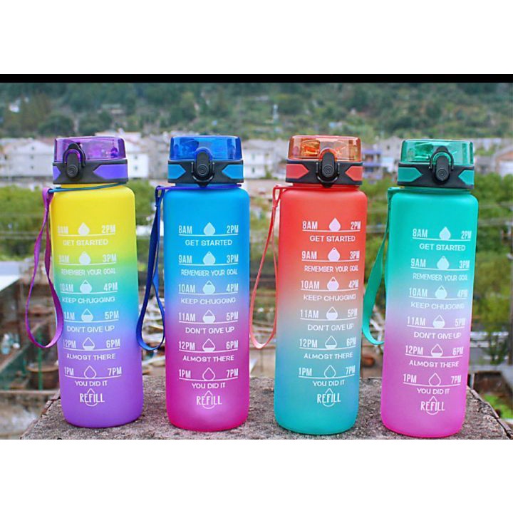 Jual Dapurcantik Botol Minum Pelangi Slim Botol Minum Rainbow Slim ...