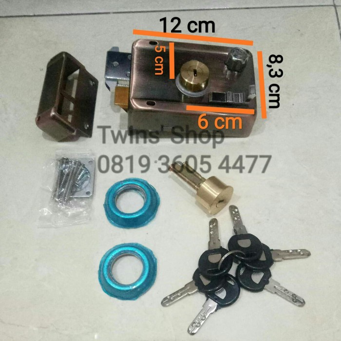 Jual Kunci Pintu - Rim Lock / Kunci Otomatis Bahan Besi Merk Albion ...