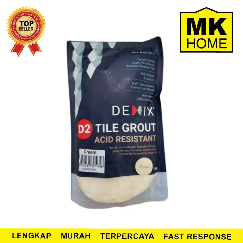 Jual Demix D2 Tile Grout Acid Cream 1 KG | Shopee Indonesia