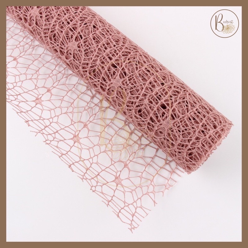 Jual Kertas Jaring Buket Bunga 1 Roll Korean Jaring Spider Roll Mesh ...