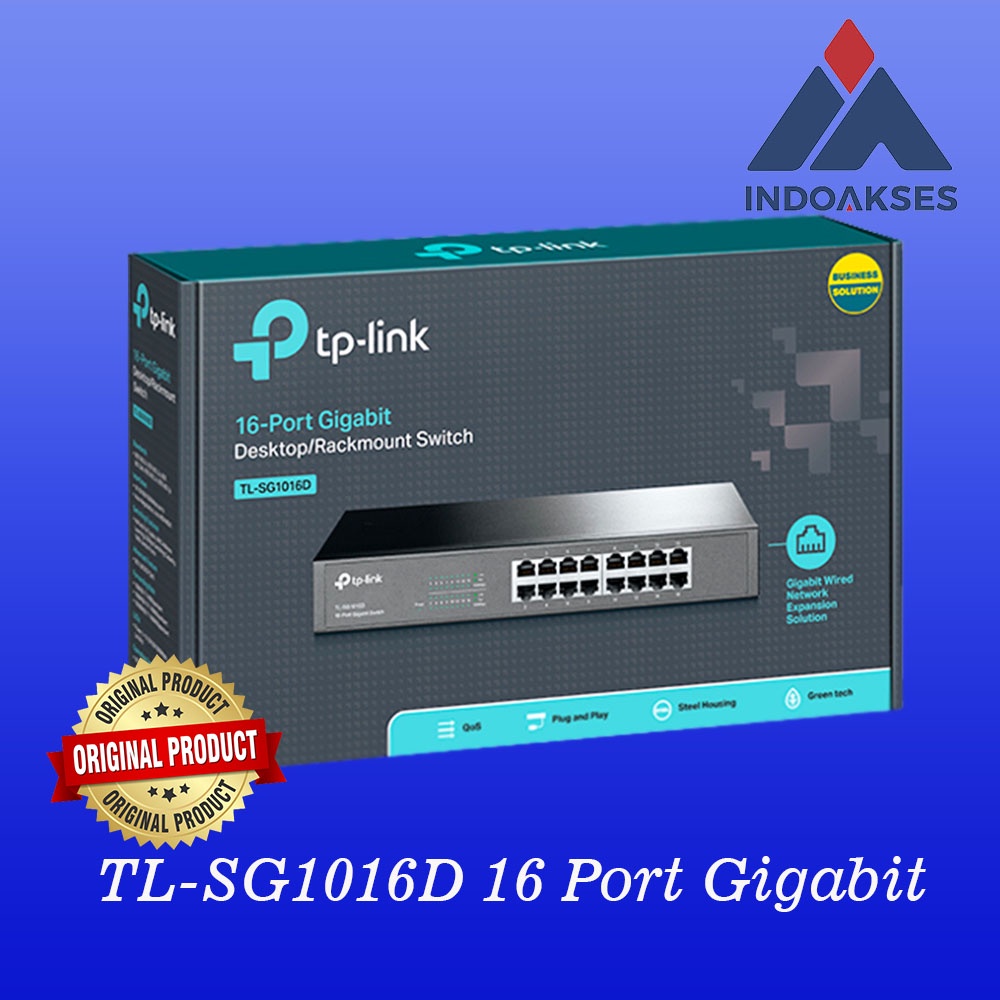 Jual Switch Hub TP-Link TL-SG1016D 16-Port Gigabit Desktop/Rackmount ...