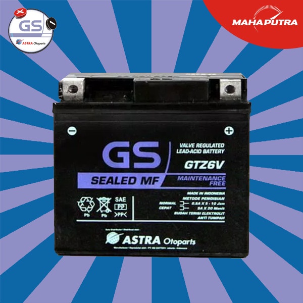 Jual GS Astra MF GTZ-6V Aki Motor | Shopee Indonesia