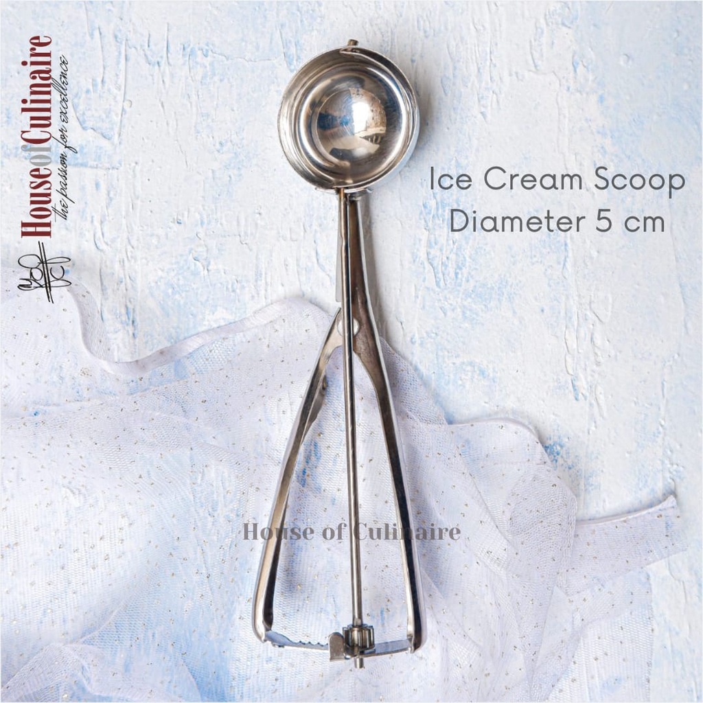 Jual Sendok Es Krim Besar Diameter 5 cm Large Ice Cream Scoop Stainless ...