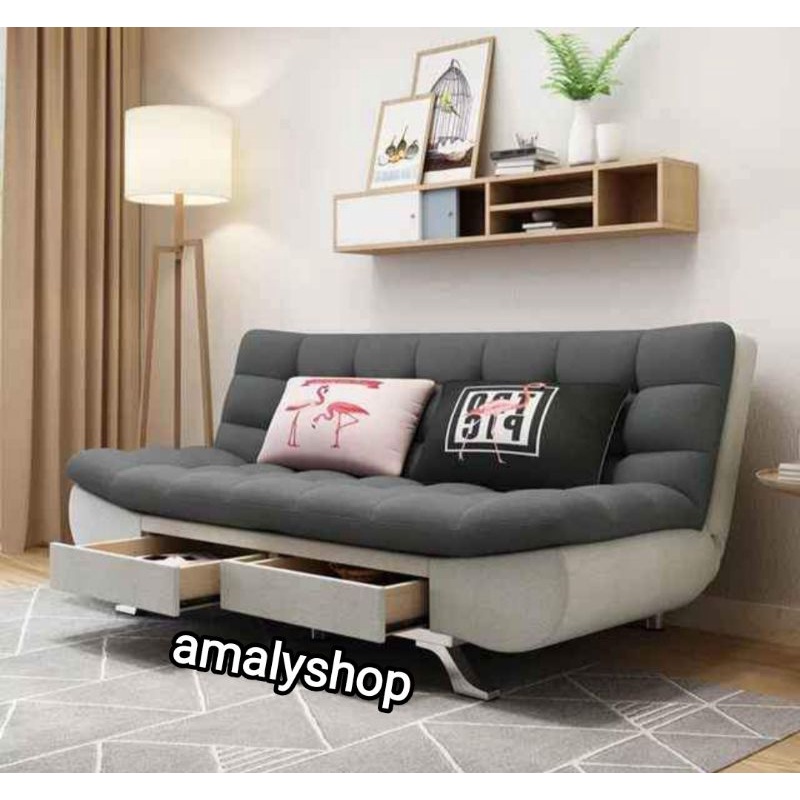 Jual Sofabed Minimalis Multifungsi Sofa 2 laci Sofabed Mewah kursi ...