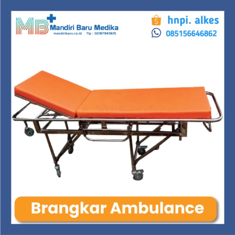 Jual Jual Brangkar Ambulance - Brangkar Dorong - Stretcher Ambulance ...