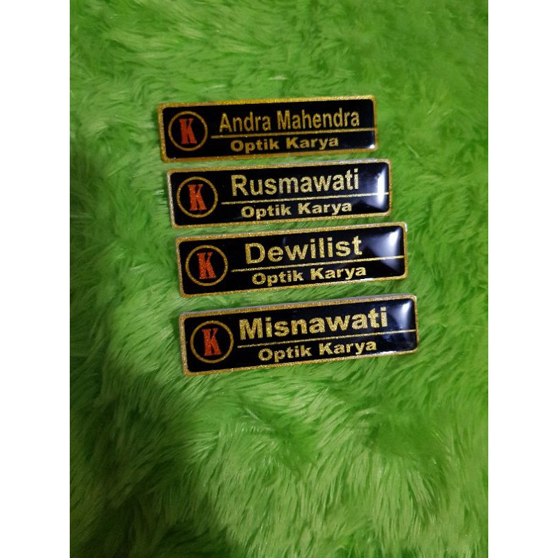 Jual name tag resin nama dada lapis akrilik peniti | Shopee Indonesia