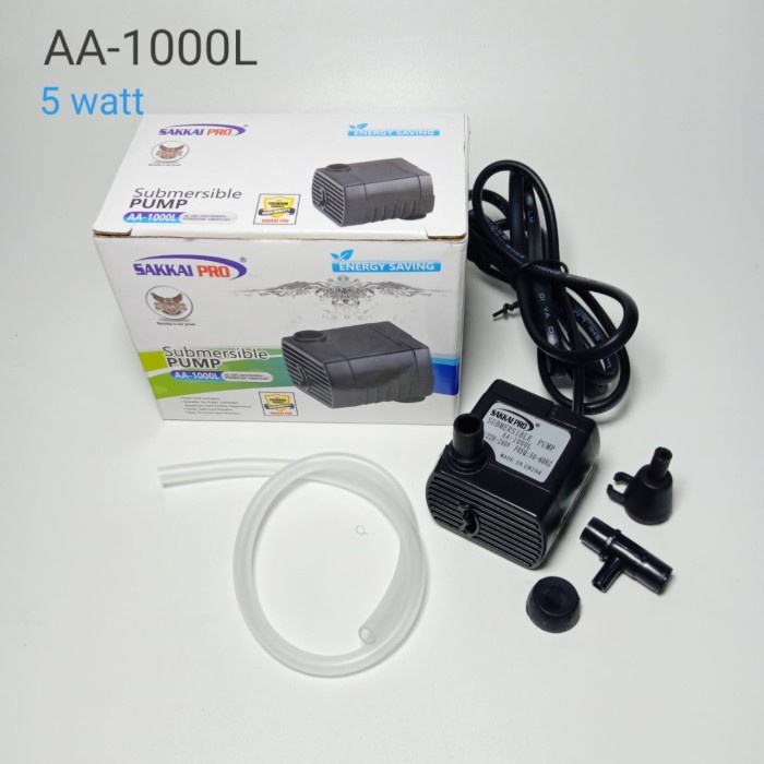 Jual Submersible Pompa Aquarium Pump AA-1000L Mini SAKKAI PRO AA 1000L ...