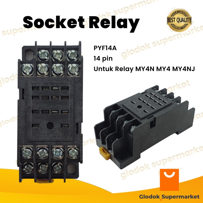 Jual Socket Relay MY4 14 Pin Soket Riley MY4N 14p PYF14A | Shopee Indonesia