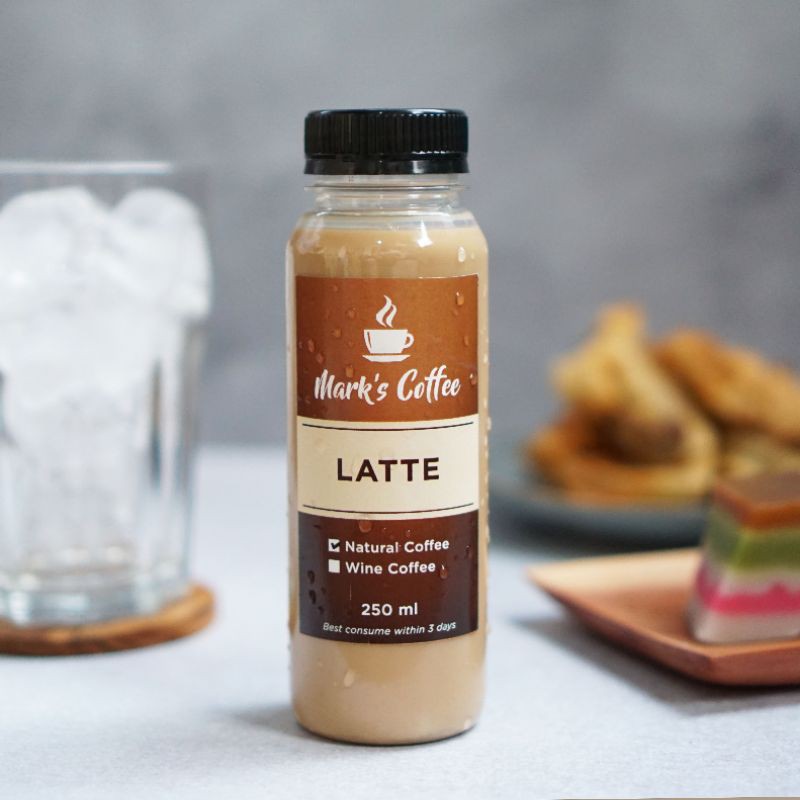 Jual Kopi Latte botolan / Kopi Wine botolan / Kopi susu botolan 250ml ...