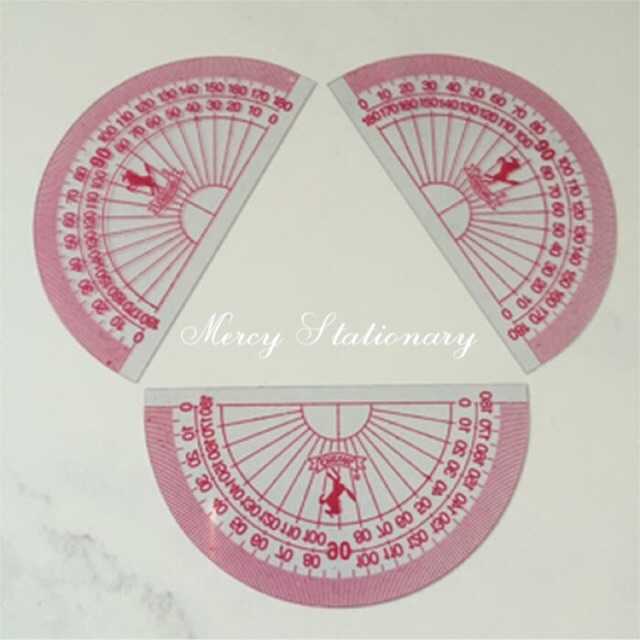 Jual 12 pc - Garisan Busur Derajat Protractor Penggaris | Shopee Indonesia