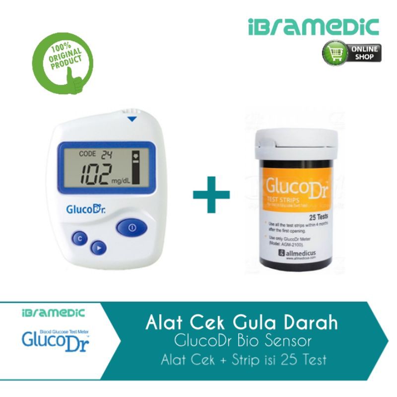 Jual glucodr bio sensor alat tes gula darah glucoDr | Shopee Indonesia