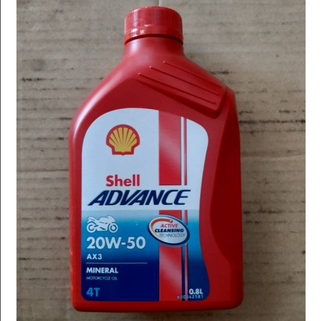 Jual Shell Advance AX3 20W-50 0.8 liter | Shopee Indonesia