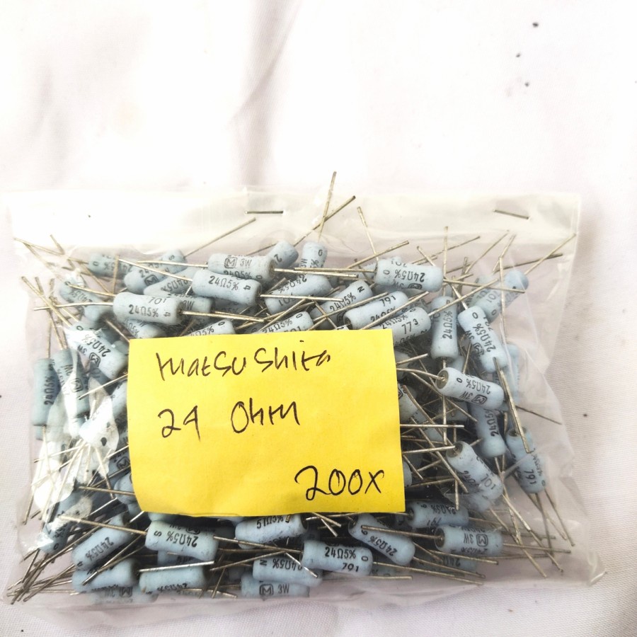 Jual resistor 24ohm 3w , 24 ohm 3 watt original | Shopee Indonesia