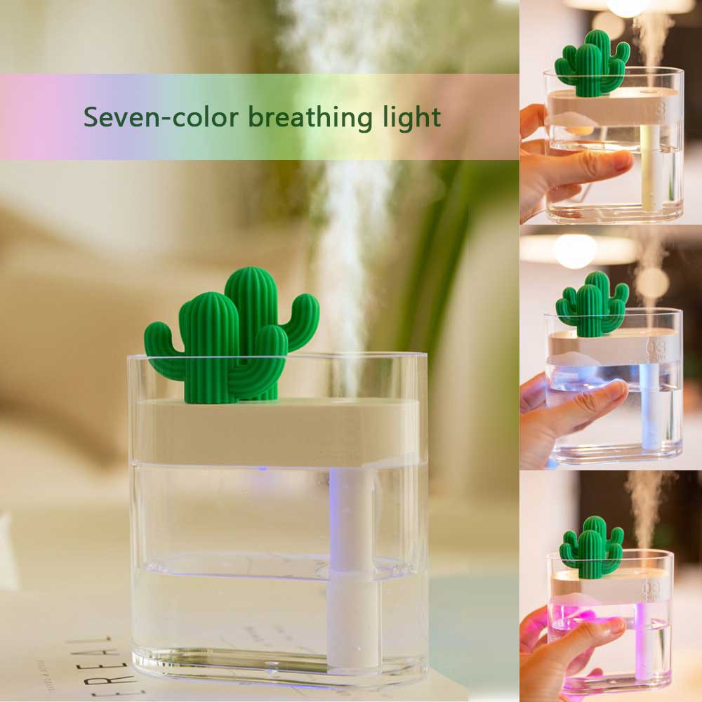 Jual Air Humidifier Desain Unik Bentuk Kaktus - H319 - Transparent ...
