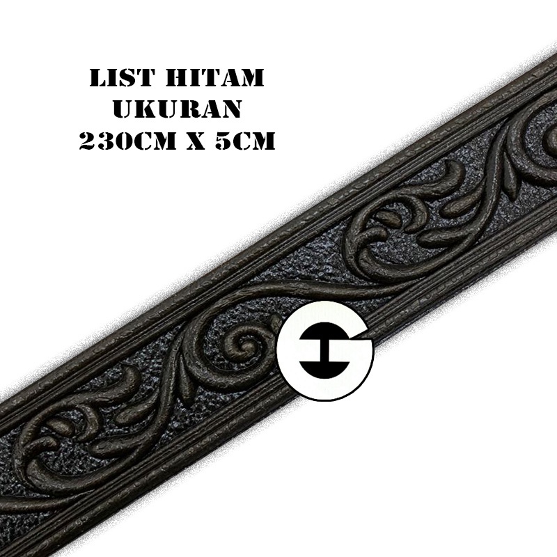 Jual WA Wallpaper List Hitam Foam 3D Wallborder Foam 3D Stiker Dinding ...