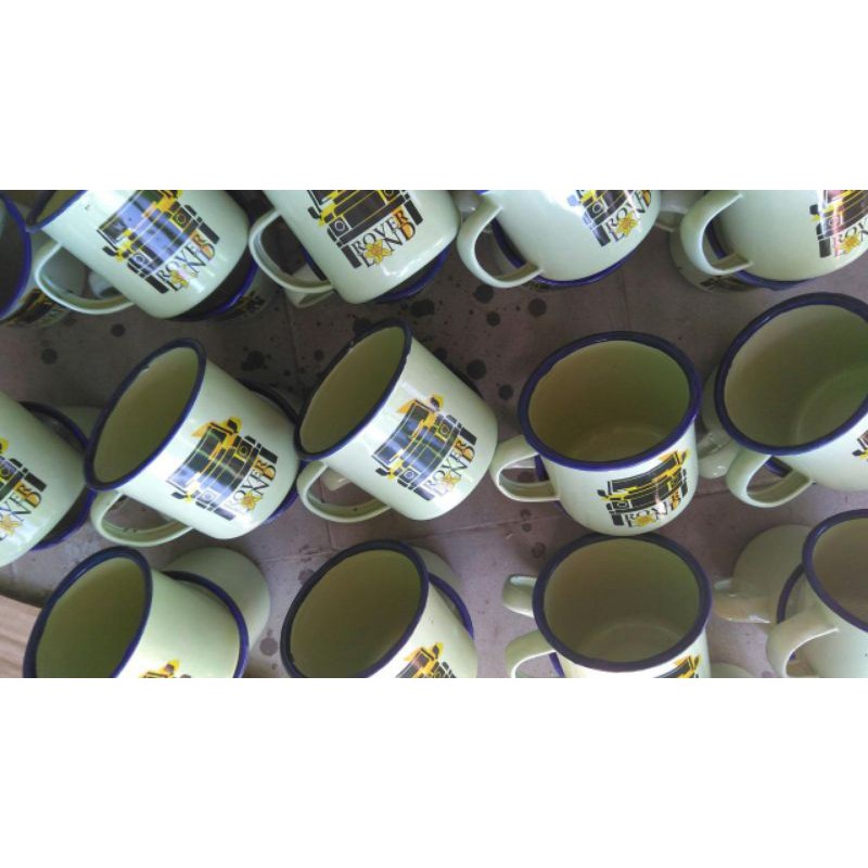 Jual Gelas enamel custom 7cm | Shopee Indonesia