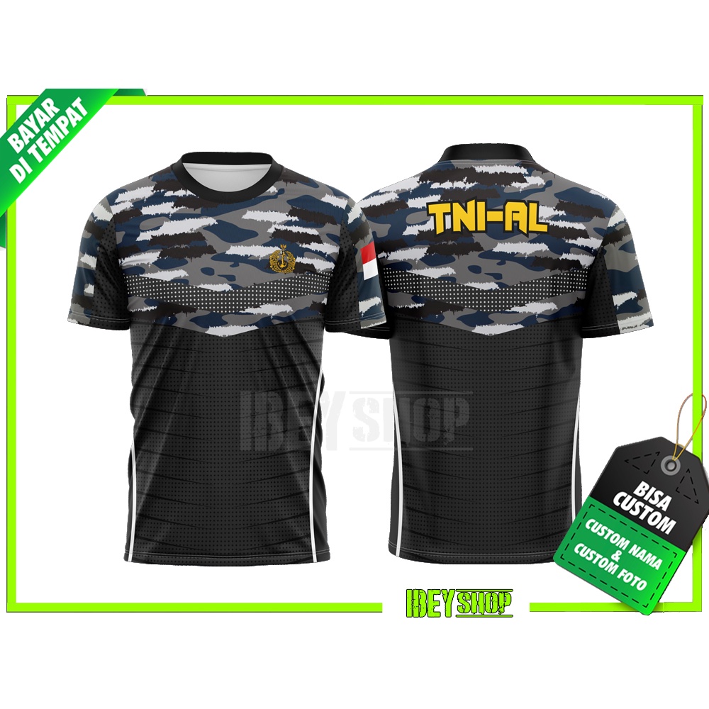 Jual Baju Pria Kaos TNI AL ANGKATAN LAUT Fullprint Sublime | Shopee Indonesia