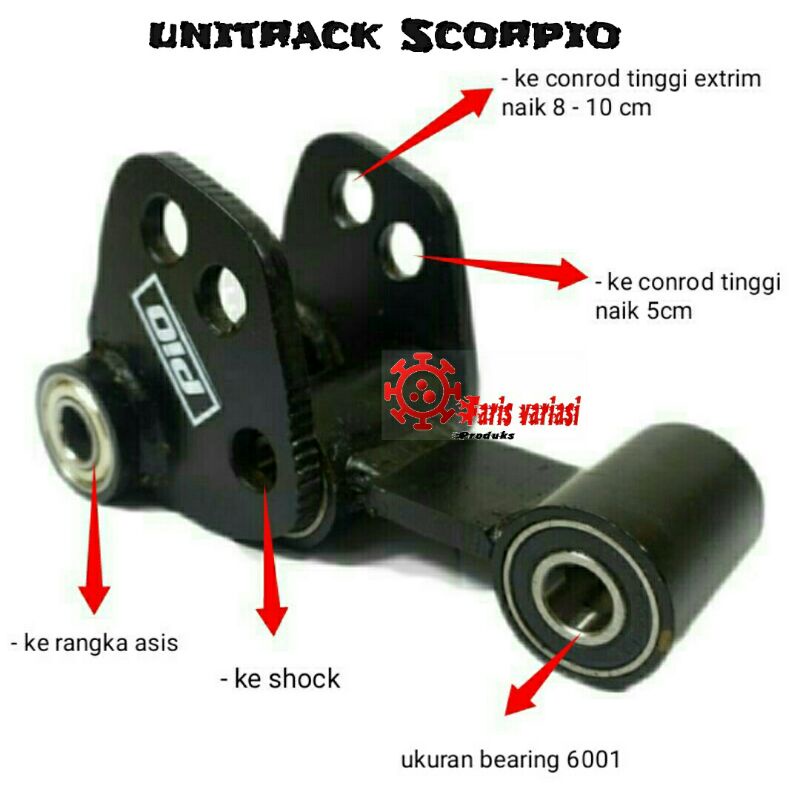 Jual unitrack Scorpio proling peninggi belakang scorpio | Shopee Indonesia