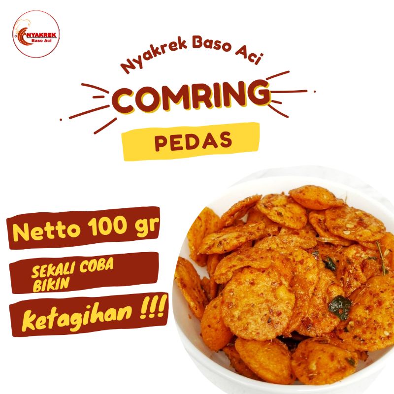 Jual Keripik Comring Pedas Gurih 100 gr | Shopee Indonesia