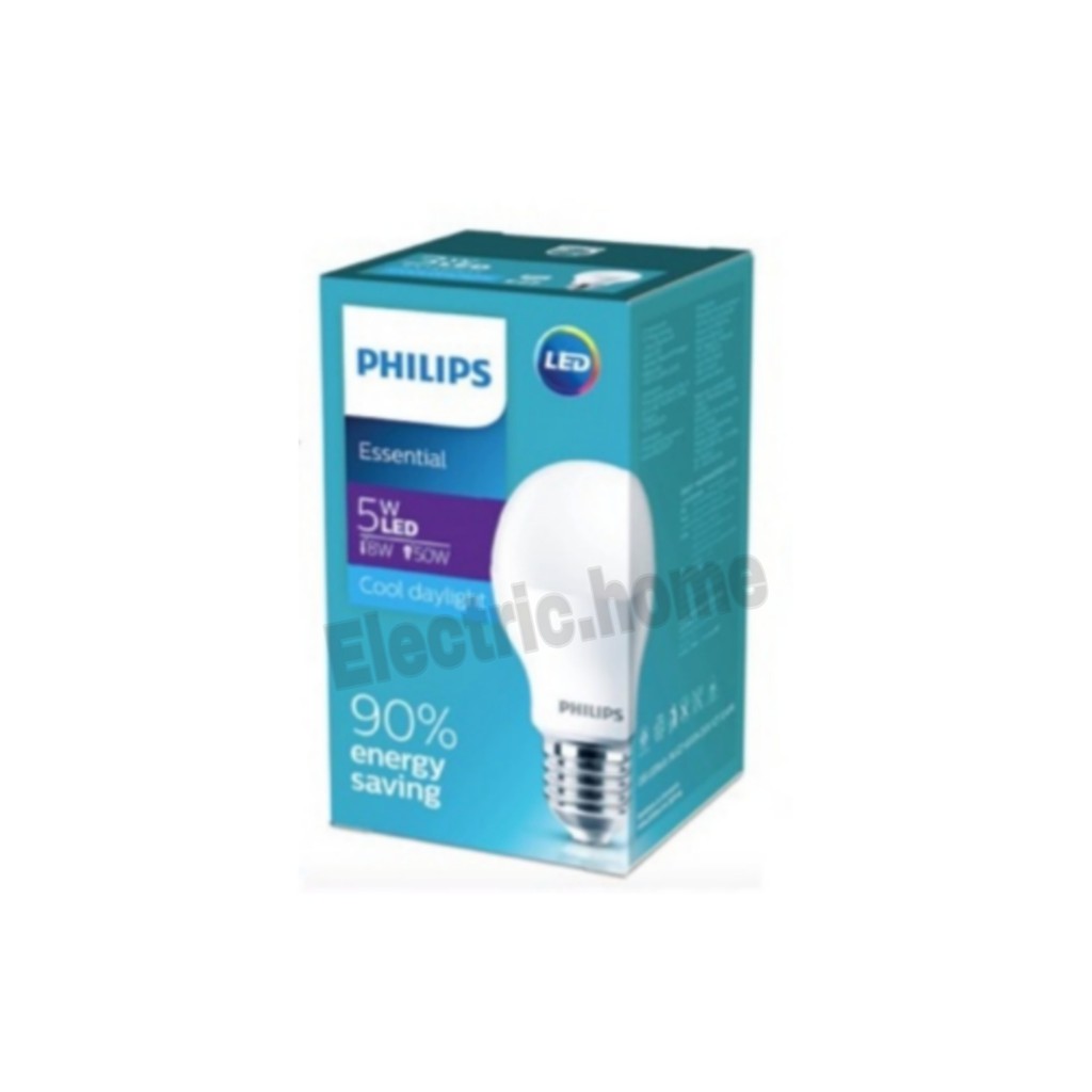 Jual Lampu Philips LED Essential 5 Watt 5W 5 W Putih | Shopee Indonesia