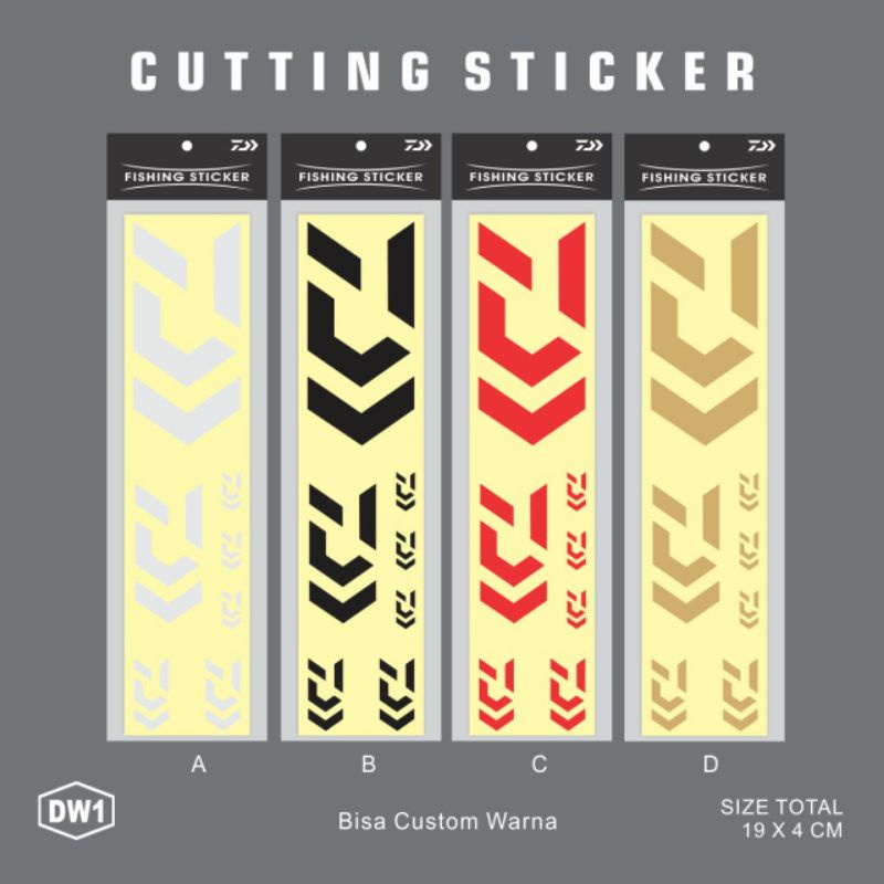 Jual Stiker pancing daiwa / cutting sticker daiwa original oracal ...