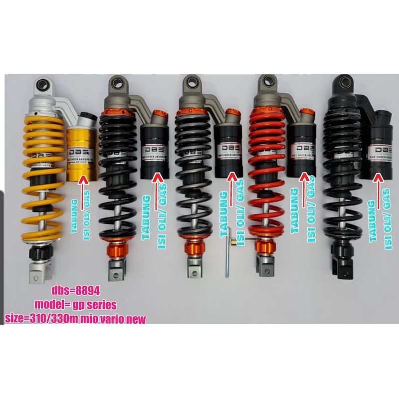 Jual shock tabung atas belakang/sock breakera tabung atas matic mio ...