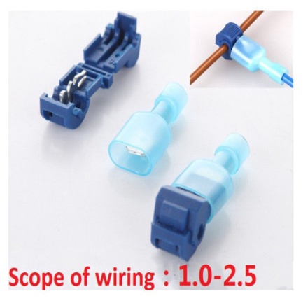 Jual Kabel Jumper Konektor T Biru 1-2.5mm2 Wire Connector Suntik Split ...