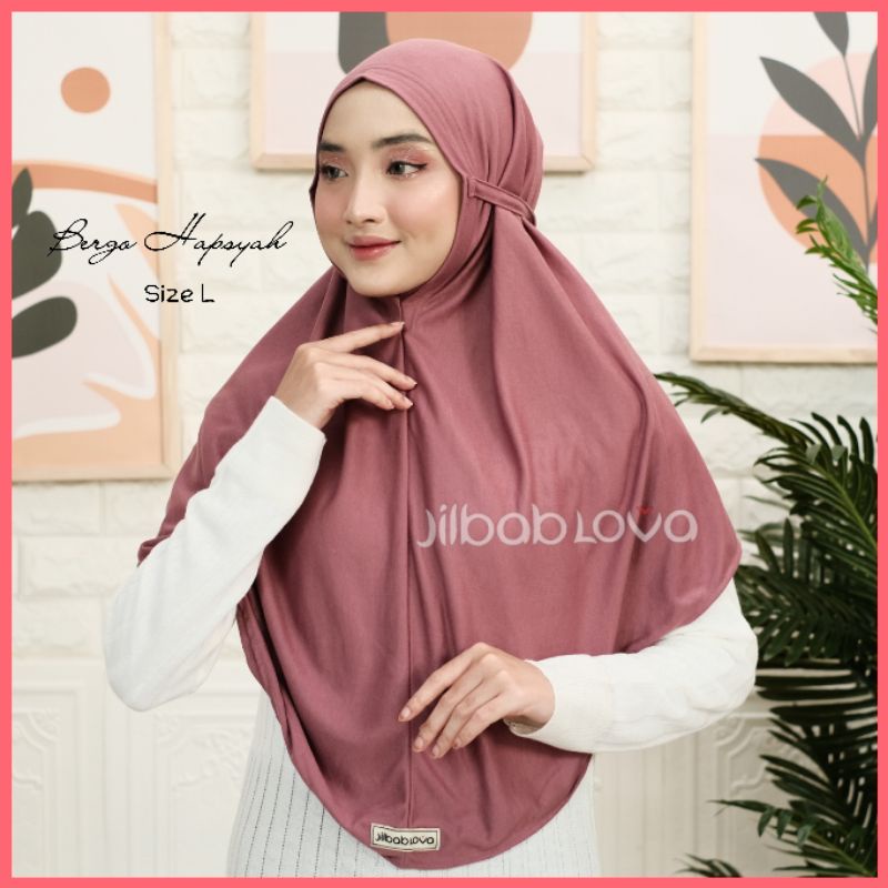 Jual GROSIR JILBAB HIJAB KHIMAR KERUDUNG BERGO NON PAD TANPA PET SIZE L KAIN KAOS PE SYARI ...