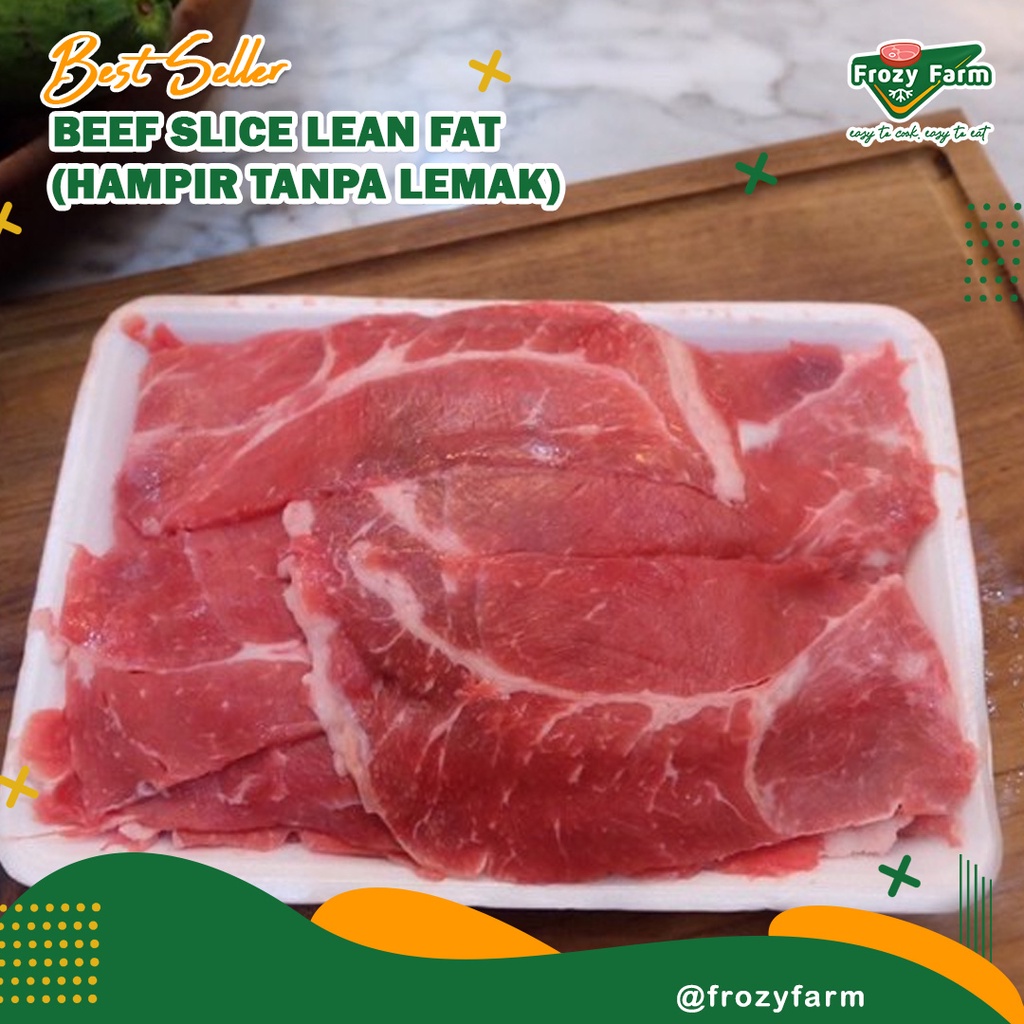 Jual BEEF SLICE LEAN FAT (HAMPIR TANPA LEMAK) 500 GRAM | Shopee Indonesia