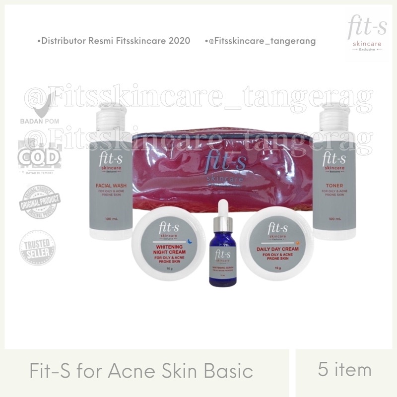 Jual FIT-S BASIC PAKET/ECER (Oily&Acne Prone Skin) FITSSKINCARE BASIC ...