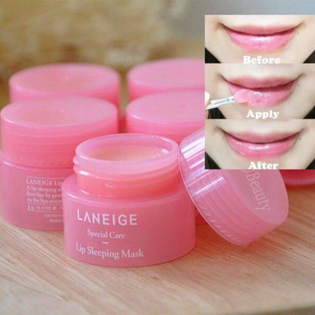 Jual LANEIGE LIP SLEEPING MASK 3gr (PINK POT) | Shopee Indonesia